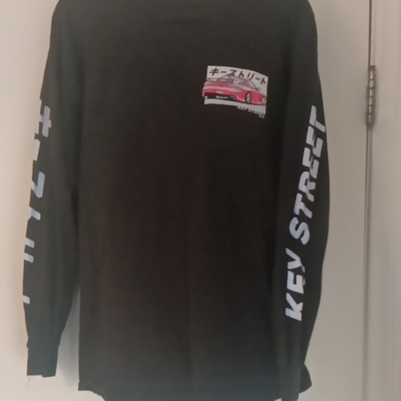 Key Street | Shirts | Key Street Anime Racing Black Long Sleeve Tee ...